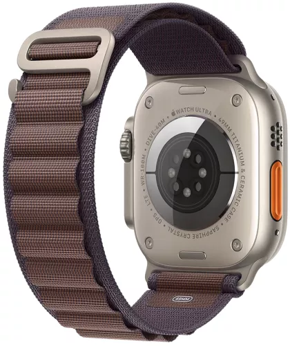 Apple Watch Ultra2 Cellular 49mm Titanium Case w Indigo Alpine Loop - Large