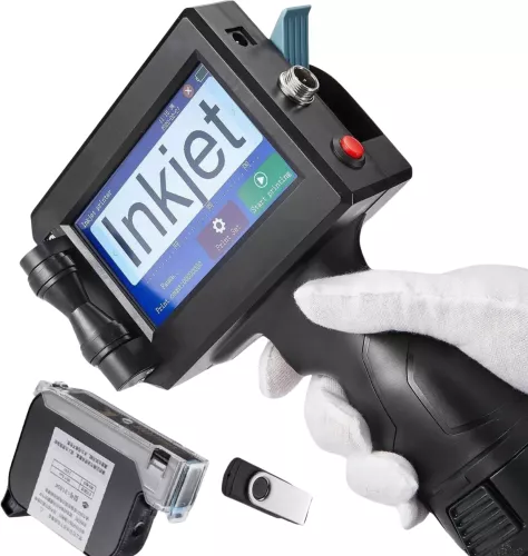 Imprimanta Inkjet AFel Imprimare Logo Coduri de Bare Date expirare ...