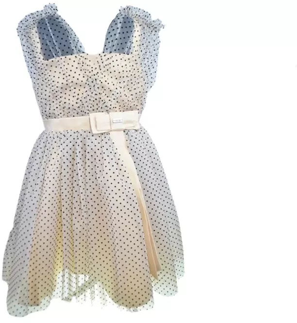 Rochie eleganta fara maneci pentru fete Mini Junior DR160-Y4F21 Bej ...