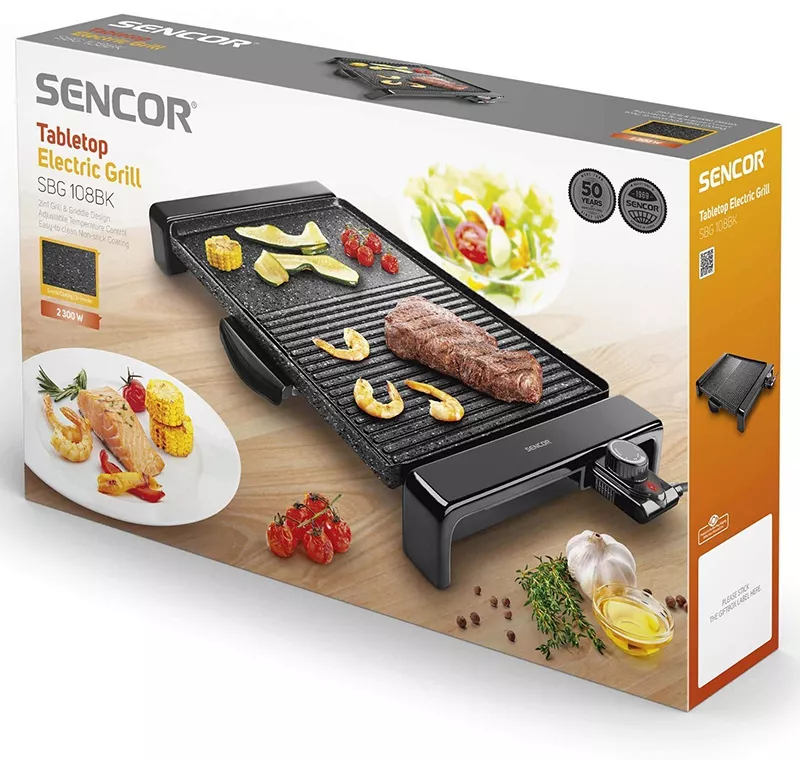 GRATAR ELECTRIC 2 IN 1 2300W SENCOR S-SBG108BK - cel.ro