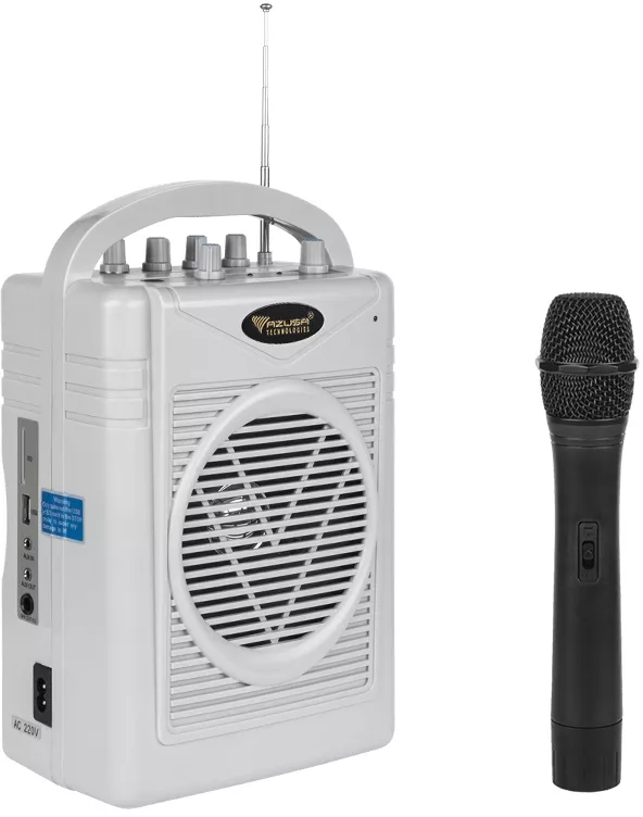 KIT WIRELESS PORTABIL MICROFON + BOXA AMPLIFICATA MIK0131 - cel.ro