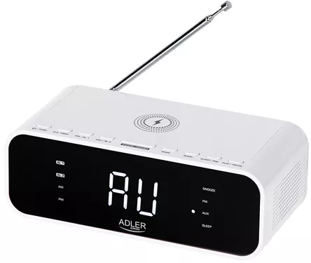 RADIO CU CEAS INCARCARE WIRELESS AD 1192 ALB ADLER ad1192w