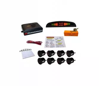 Sistem complet senzori de parcare fata si spate cu display 12V ALM 101123-3 - cel.ro