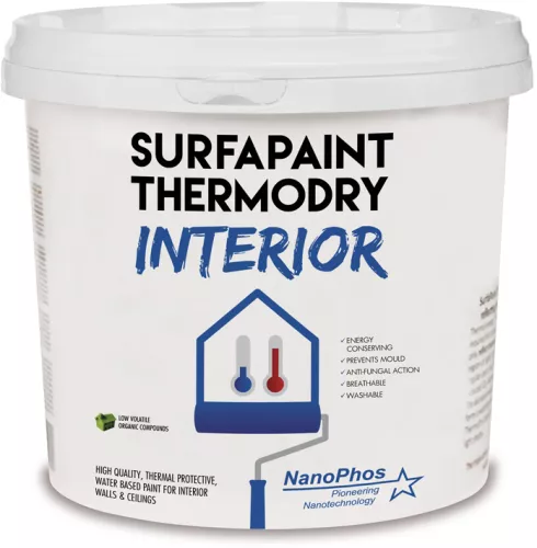 Vopsea Termoizolanta Nano pentru Interior SurfaPaint ThermoDry Alb ...