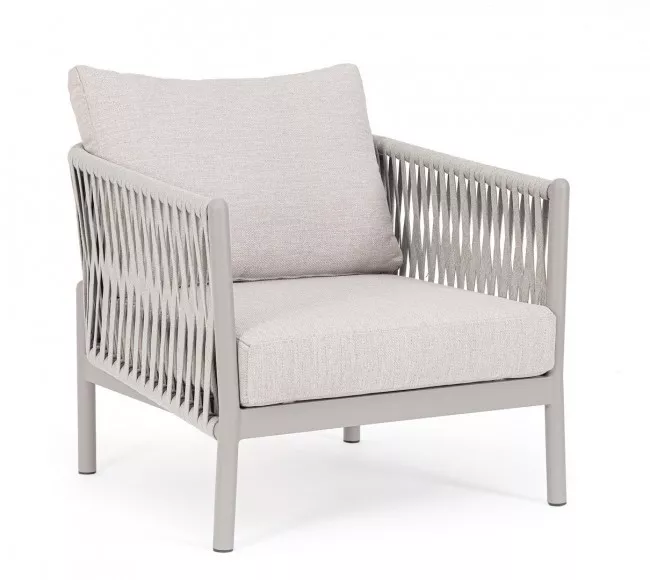 Fotoliu gri bej Florencia 80x85x86 cm 0663477 - cel.ro