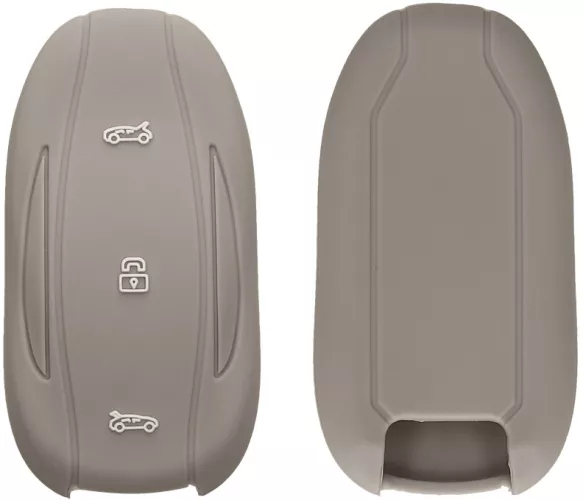 Husa Cheie Auto Kwmobile pentru Tesla Model 3/Model Y/Model S Gri ...