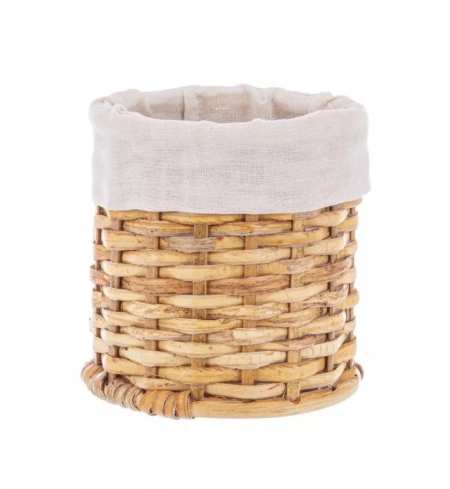 Set 12 cosuri rattan natur Homely 15x15 cm 0402409 - cel.ro
