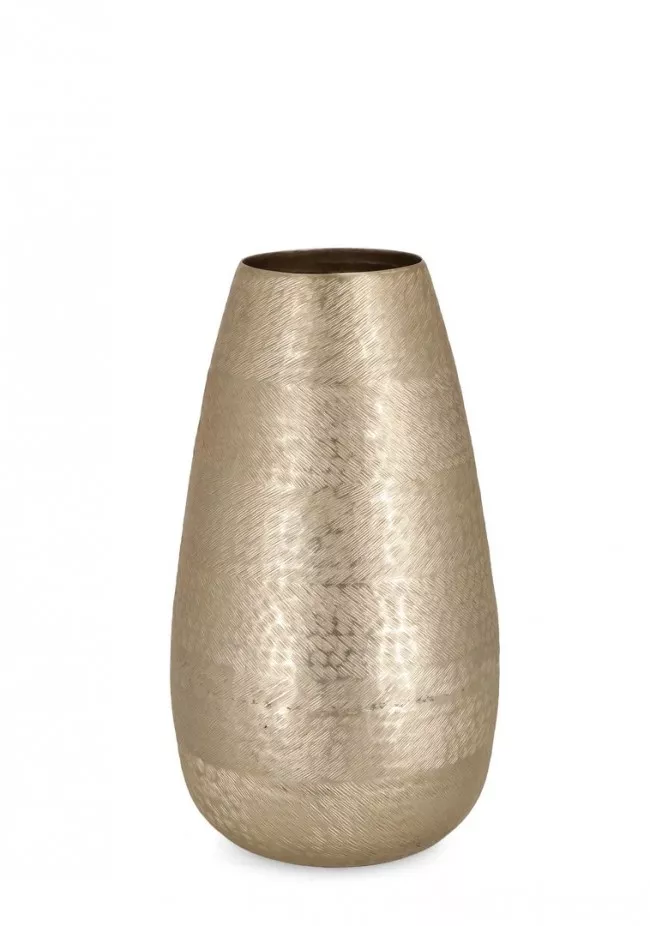 Set 2 vaze flori aluminiu auriu 17x31.5 cm 0184832 - cel.ro