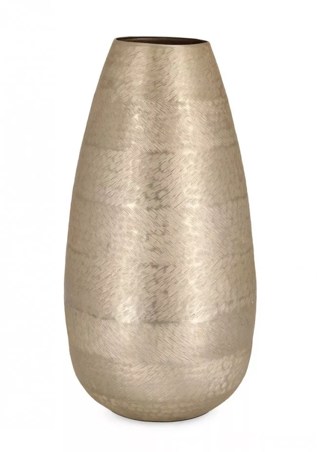 Set 2 vaze flori aluminiu auriu 20x40 cm 0184833 - cel.ro