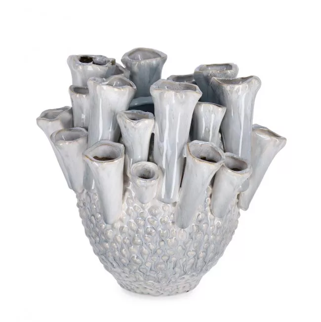 Set 2 vaze flori ceramica albastra Iku 26x21 cm 0501698 - cel.ro