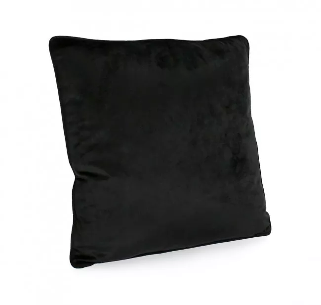Set 4 perne catifea neagra Artemis 50x50 cm