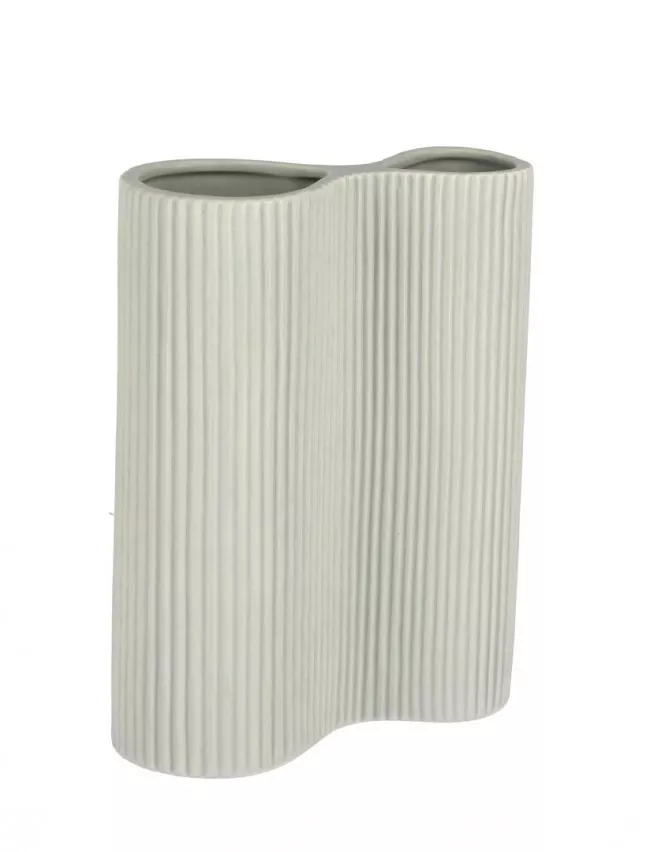 Set 6 vaze flori portelan gri 18x8x24 cm 0503258 - cel.ro