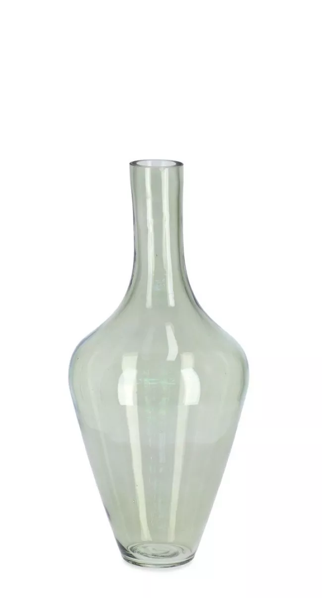 Set 6 vaze flori sticla verde 16x36 cm 0502641 - cel.ro