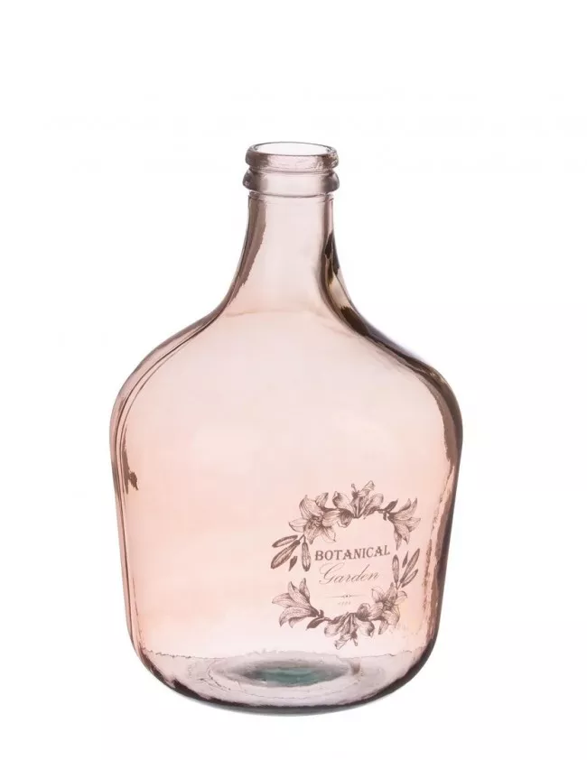 Vaza flori sticla roz 27x42 cm 0202734 - cel.ro