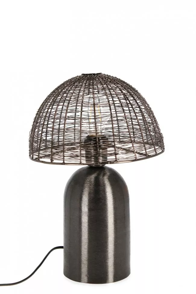 Veioza metal negru Inay 26x36 cm 0826824 - cel.ro