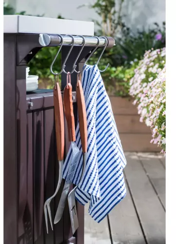 Keter Masa de exterior multifunctionala de gratar Unity XL aspect lemn ...