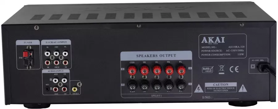 Sistem Audio Akai 2 boxe 1 x amplificator 375w AkaiMagnat802 - cel.ro