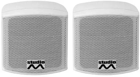 Sistem sonorizare ambientala 8 boxe albe USB FM si Bluetooth 100 metri ...