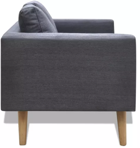 VidaXL Canapea cu 2 locuri material textil gri inchis 242220