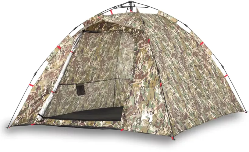 VidaXL Cort de pescuit pentru 4 persoane camuflaj setare rapida 4005328 ...