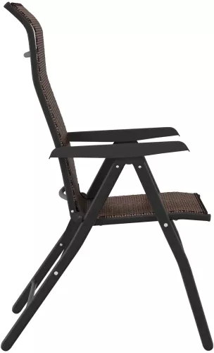 VidaXL Scaune Rabatabile De Gradina 2 buc. maro poliratan 4007138 - cel.ro