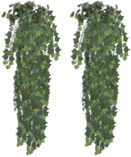 Tufis de iedera artificiala 2 buc. verde 90 cm 241366 - cel.ro