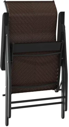 VidaXL Scaune Rabatabile De Gradina 8 buc. maro poliratan 3270611 - cel.ro