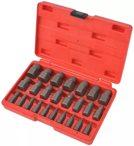 VidaXL Set extractor suruburi caneluri multiple 25 de piese otel 210381 ...