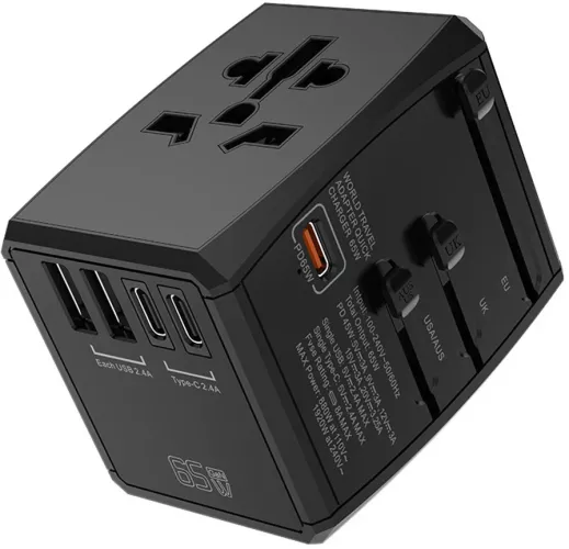 Adaptor pentru Priza Universal - Techsuit HHT906 - Black