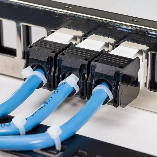 Set 12 Mufe CAT6 de 1 Gbit pentru cabluri Ethernet RJ45 Kwmobile Negru ...