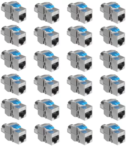 Set 24 Mufe CAT8 de 40 Gbit pentru cabluri Ethernet RJ45 Kwmobile ...