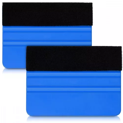 Set 2 Raclete cu pasla moale 4 inch Kwmobile Albastru/Negru Plastic ...