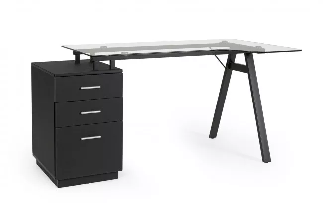 Birou negru Charlie 150.5x80x75 cm 0710561 - cel.ro