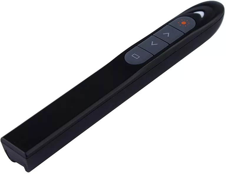 Presenter wireless laser pointer usb android ios windows 100 m 650 nm negru BP88 - cel.ro