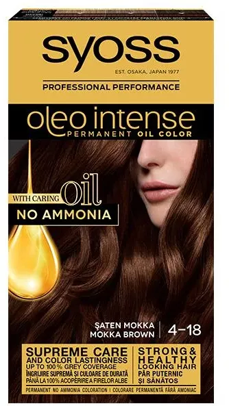Vopsea de par Syoss Oleo Intense nuanta 4-18 Saten Mokka pfzx_718482317