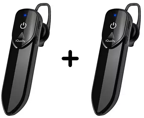 1+1 Pachet Casca Bluetooth Wireless Profesionala iQuality® 36h ...