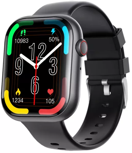 Smartwatch iQuality FreeEdge PRO Black cu Glucometru Termometru ...