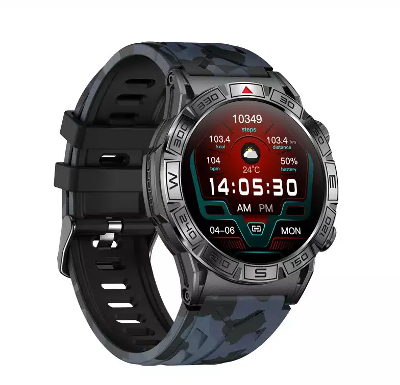 Ceas Smartwatch Barbati Rezistent la Apa iQuality® Military Edition 1ATM