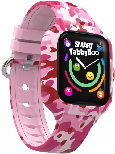 Ceas smartwatch GPS copii SMART TabbyBoo 4G Camouflage Cartela SIM ...