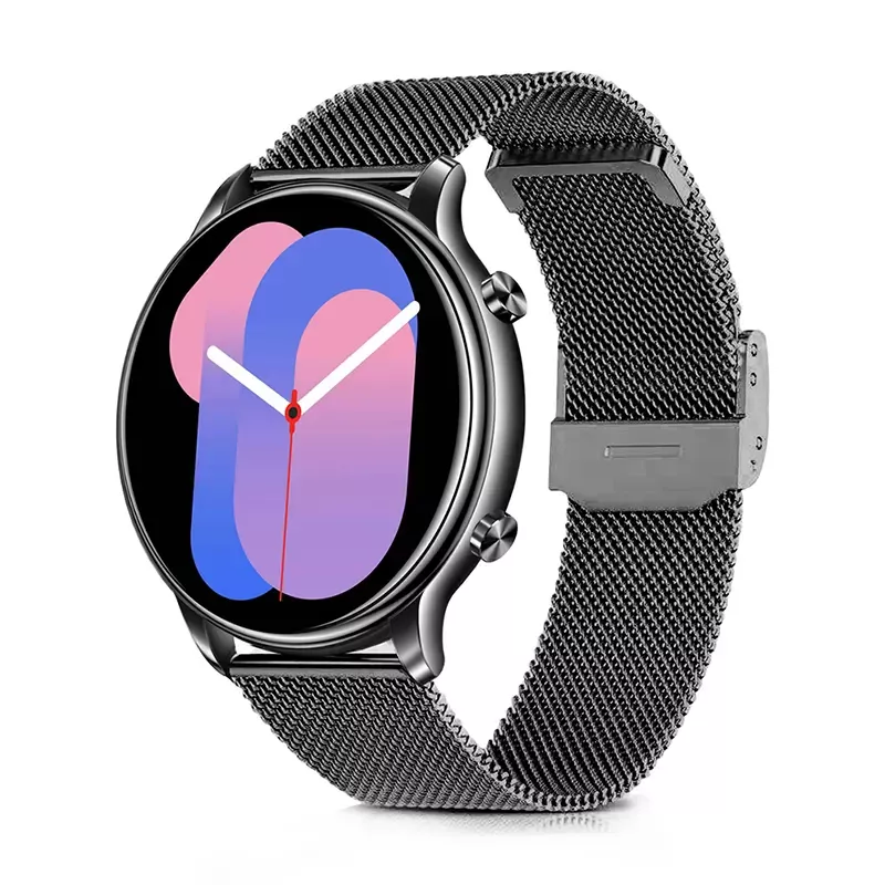 Ceas Smartwatch iQuality® KLASSmate Black Plaid in romana cu Functie ...