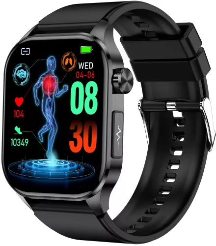Smartwatch iQuality StarBurstET + Curea Cadou cu EKG Glucometru Termometru
