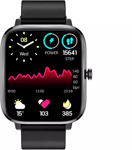 Smartwatch iQuality® T45S Midnight Black Functie Apelare si Monitorizare