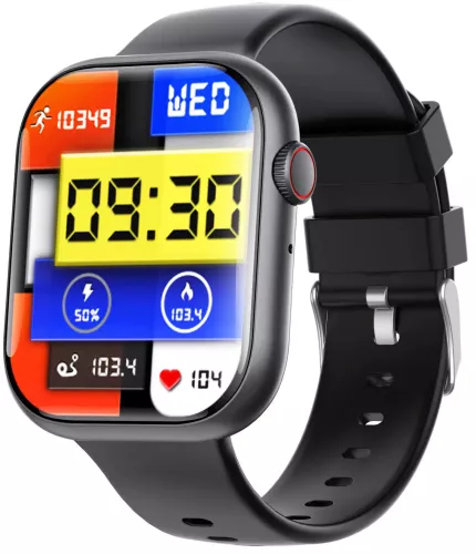 Smartwatch iQuality FreeEdge PRO Black cu Glucometru Termometru ...