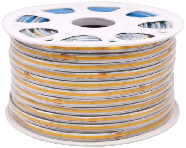 Banda LED Cob 288Led/ML 220V 10W/m 100m Lumina Rece 6500K COB220V100MWW ...