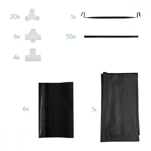 Dulap Navaris cu usa rulanta 6 compartimente 88 x 170 x 45 cm 45294.01 ...