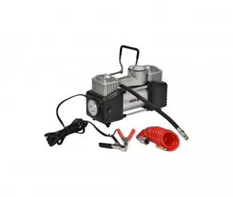 Compresor auto 12V cu lanterna 250W 60l/min ALM 110624-6 - cel.ro
