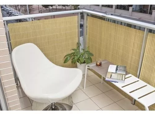 Paravan pentru balcon terasa gard PVC stil bambus 1300 g/m2 UV 3x1.5 ...