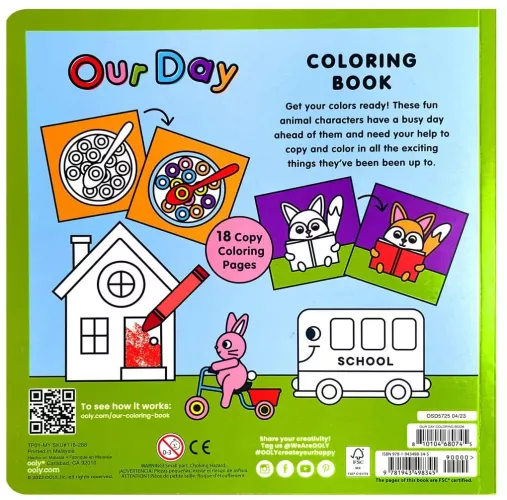 Carte de colorat cu contur reliefat - Our Day ggax_996844195 - cel.ro