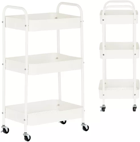 Ajutor cosmetician pentru coafor carucior cu roti pentru vopsire ST034W ...