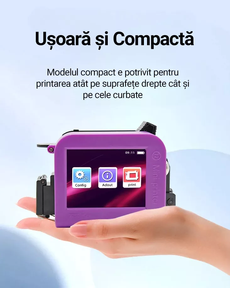 Imprimanta Portabila de Mana cu Cerneala Uscare Rapida Touchscreen ...
